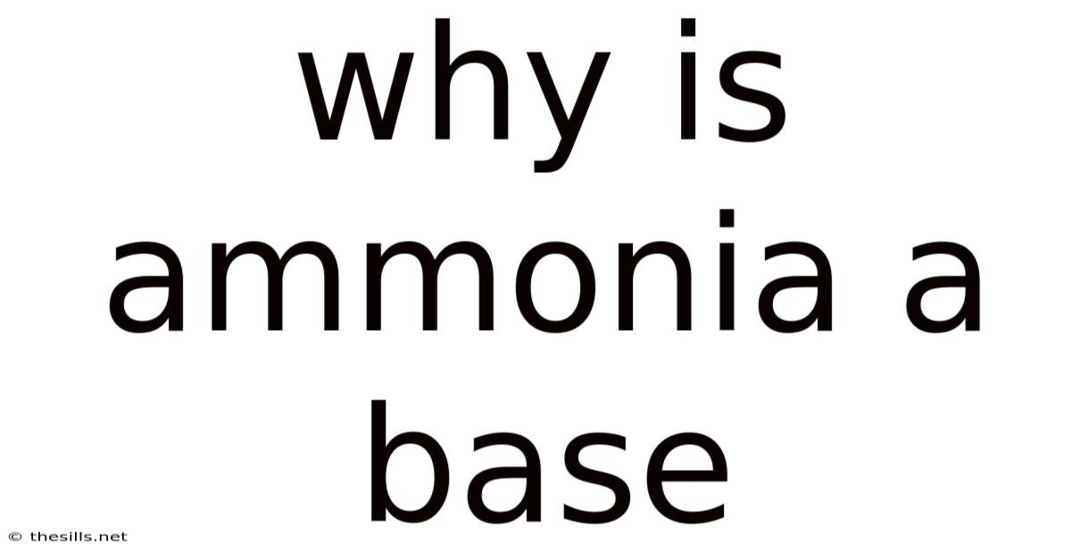 Why Is Ammonia A Base